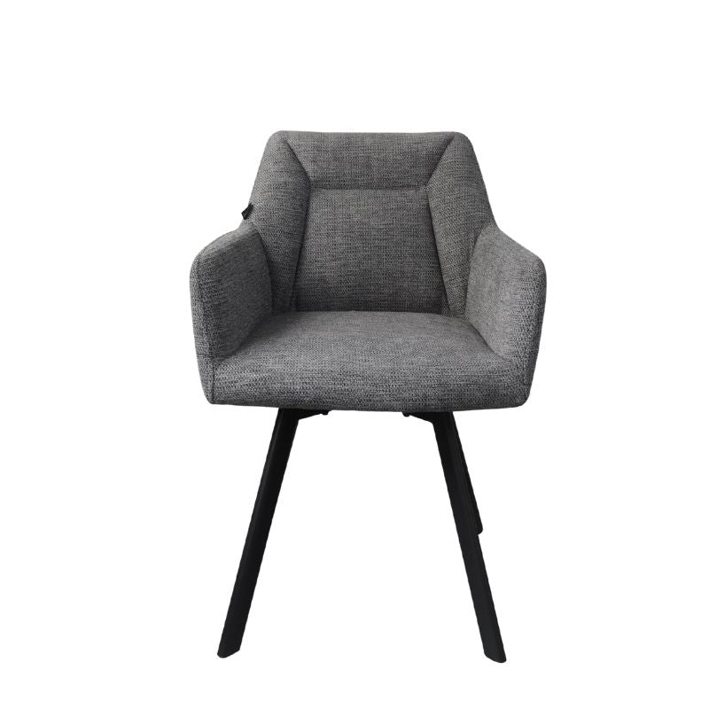 Karrige me krahë WILLA, Grey – NOVA HOME